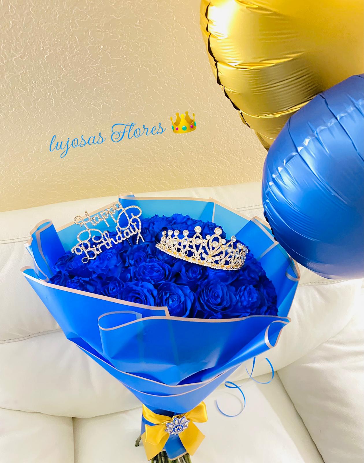 Ramo Real de Rosas Azules